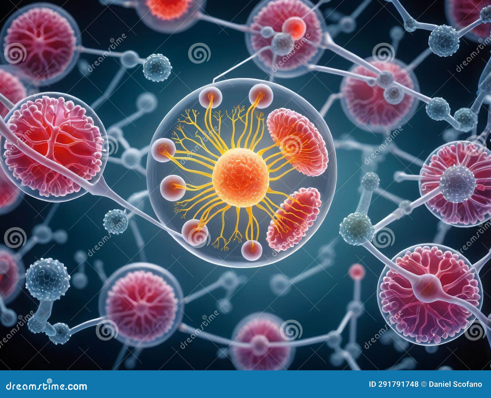 A Pathogen Cell with a Pathogen Inside. Generative AI Stock ...