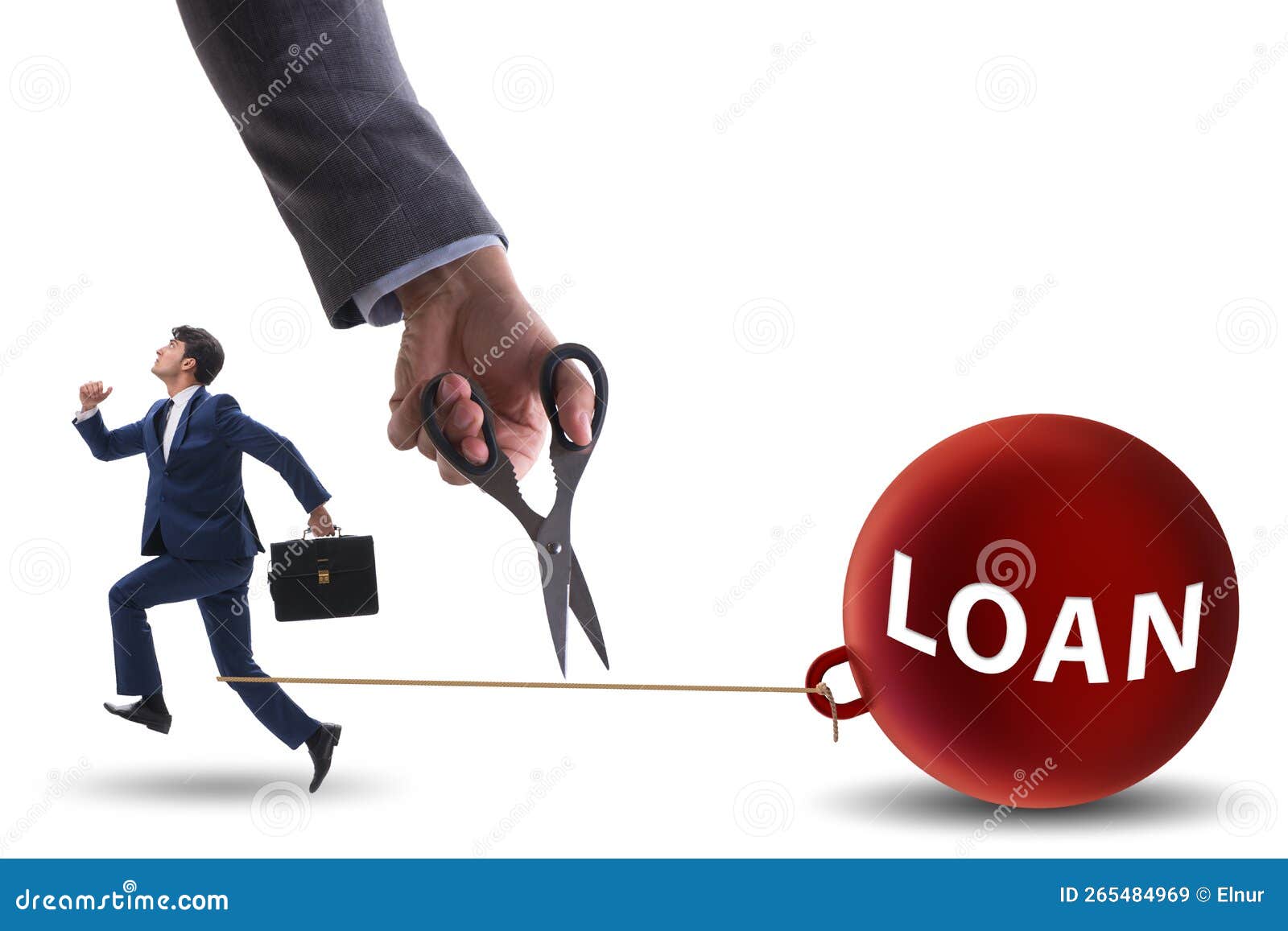 Concept of Paying Off All the Debts Stock Image - Image of business ...