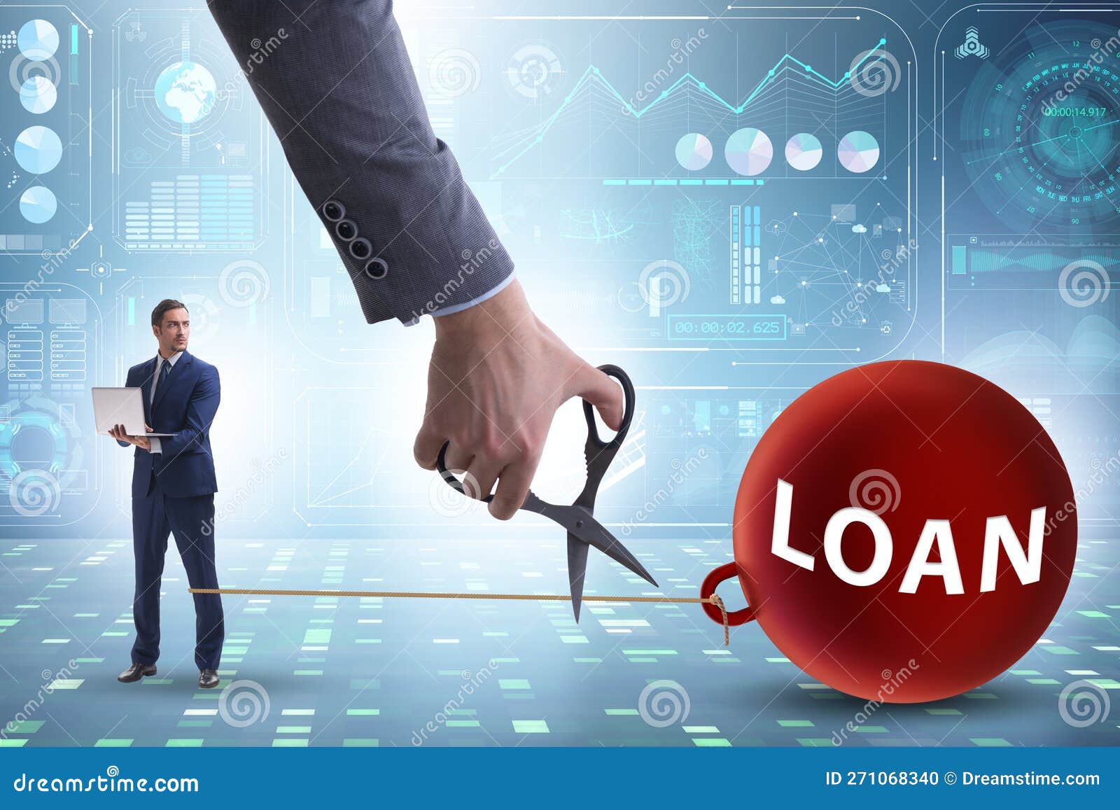 Concept of Paying Off All the Debts Stock Photo - Image of problem ...