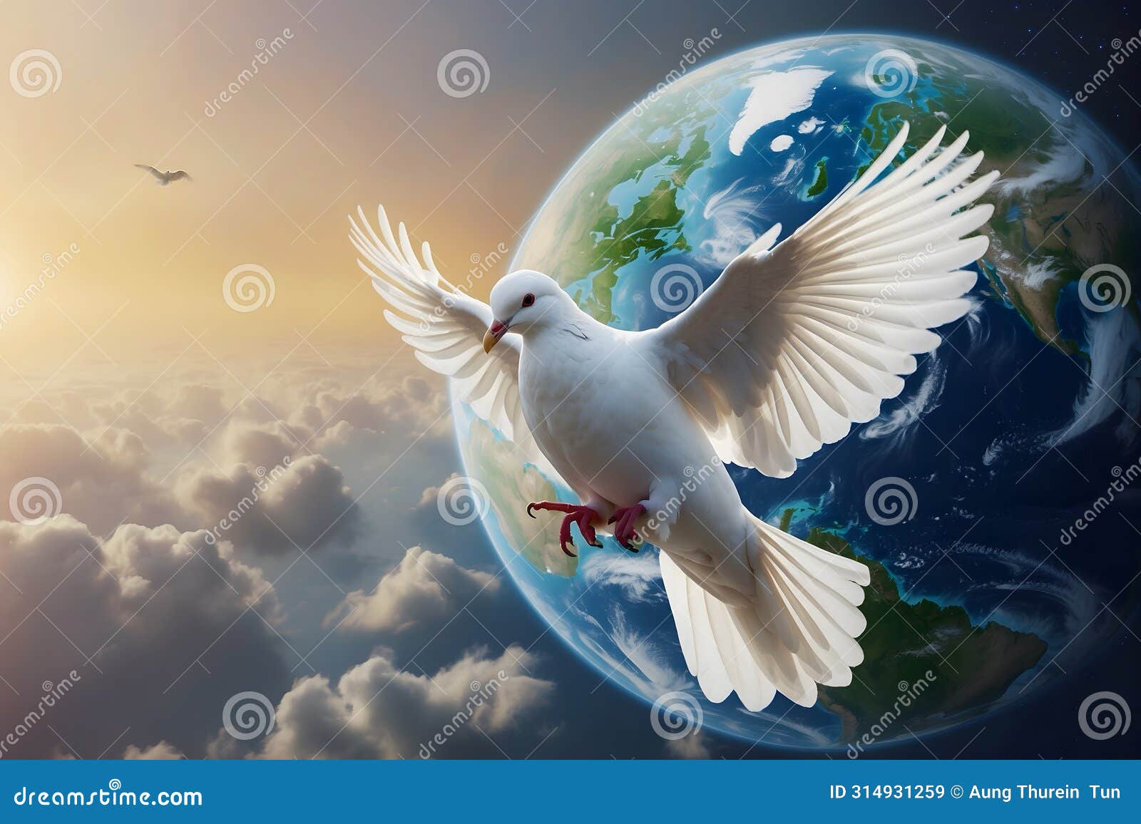 A Concept of Peace with Earth Background Stock Image - Image of earth ...