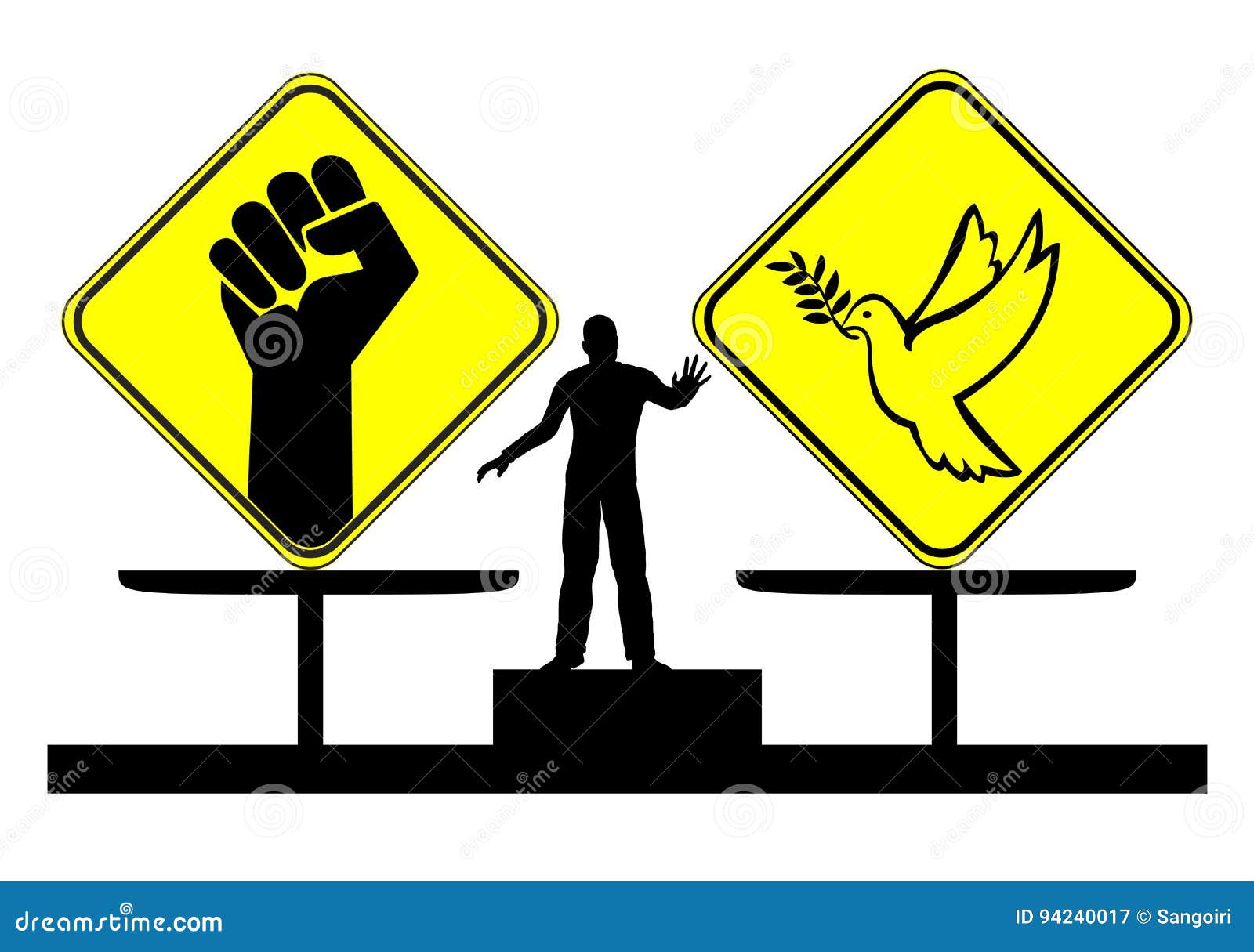 Concept of Peace Talks stock illustration. Illustration of question ...