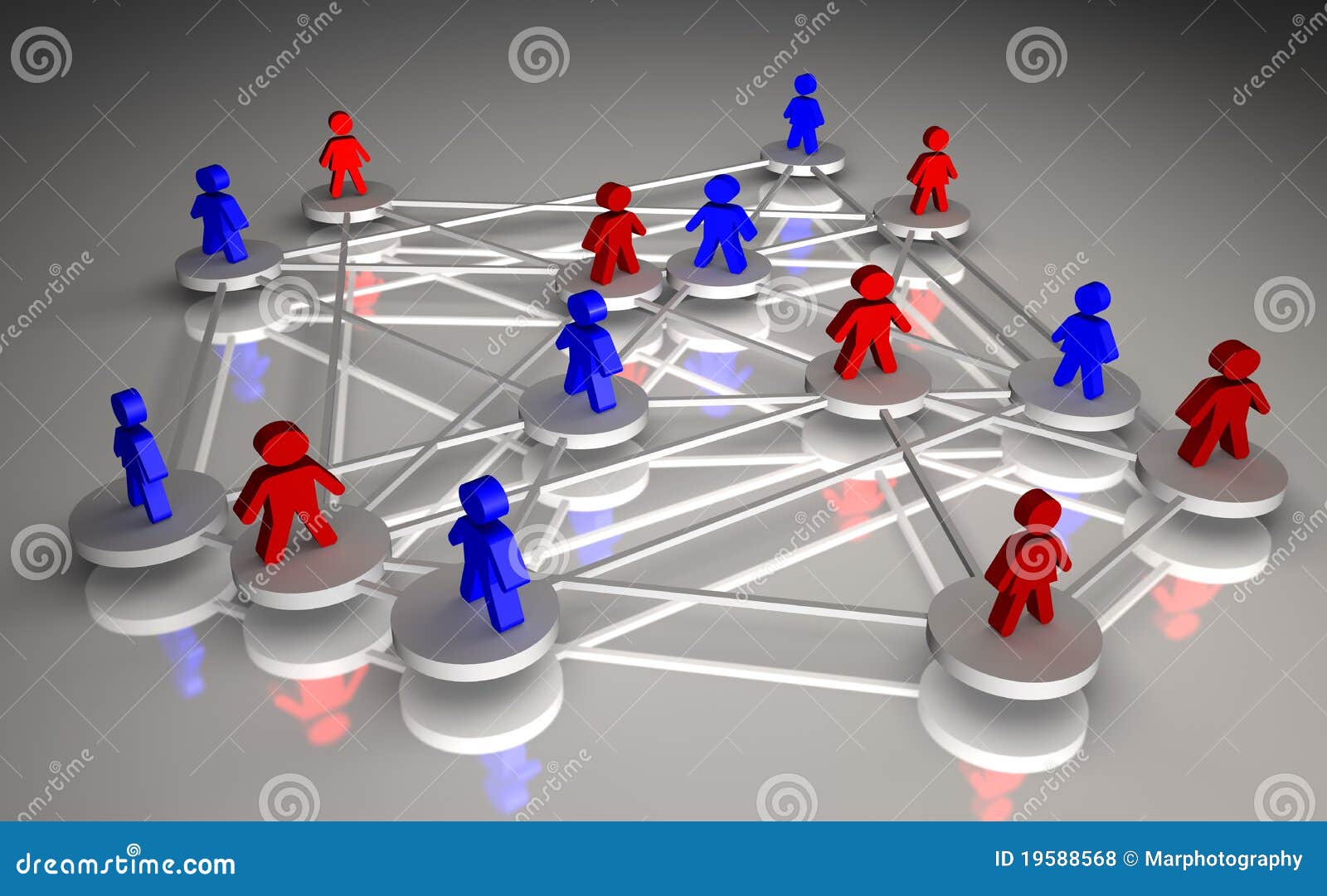 Concept of People Connected Stock Illustration - Illustration of ...