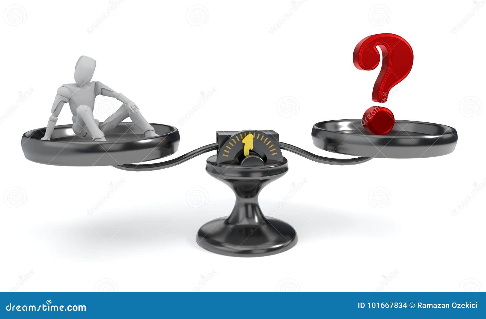 The Concept of People and Problems, 3d Rendering Stock Illustration ...