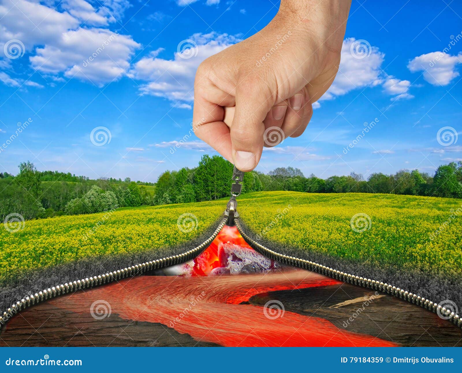 Concept - the Perception of the Environment Depends Stock Image - Image ...