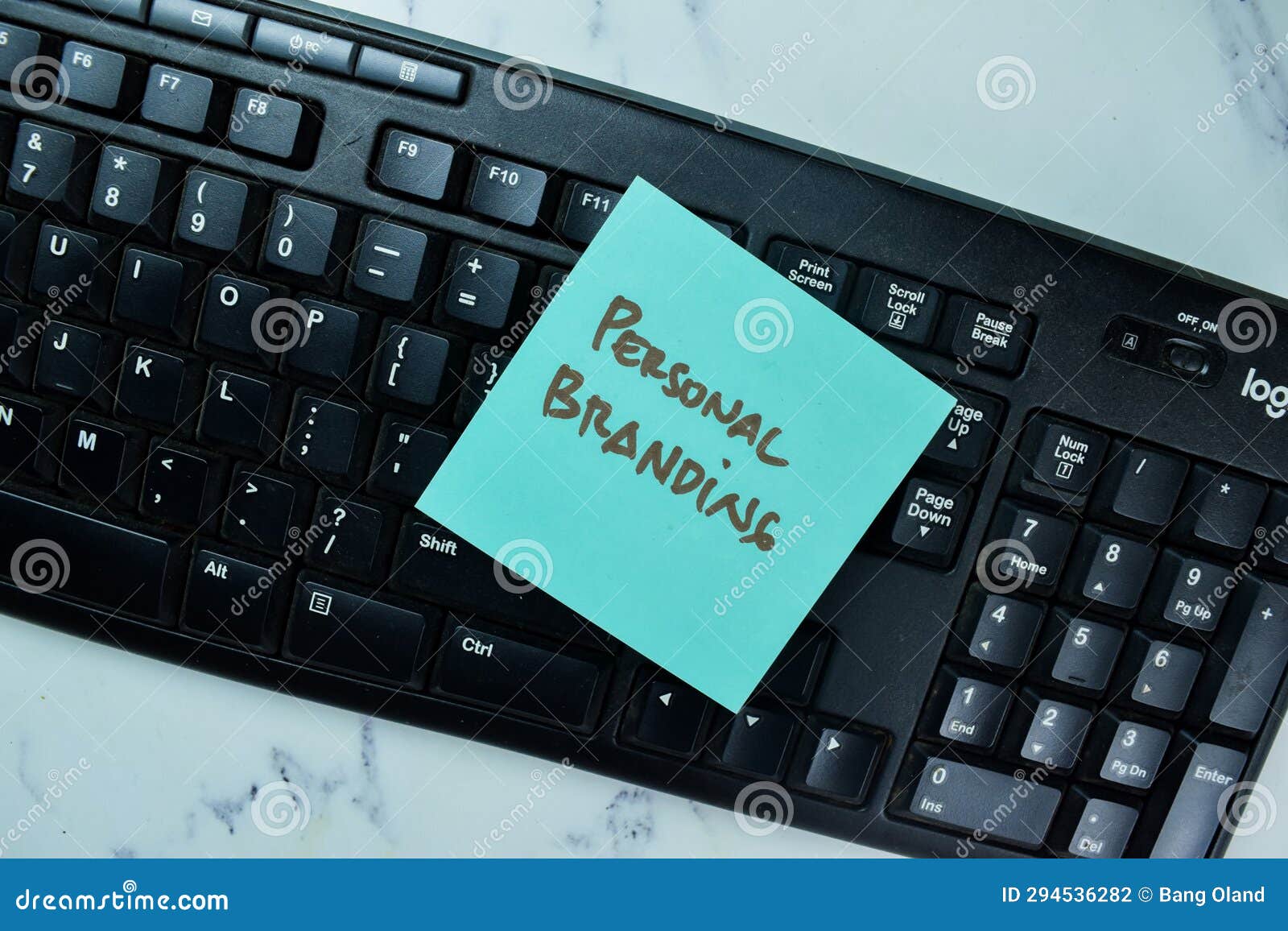 Concept of Personal Branding Write on Sticky Notes Isolated on Wooden ...