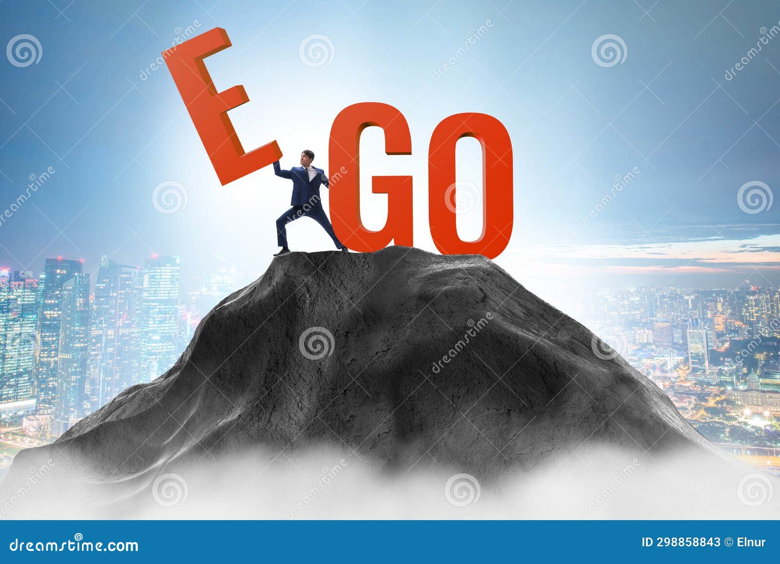 Concept of Personal and Business Ego Stock Image - Image of emotion ...