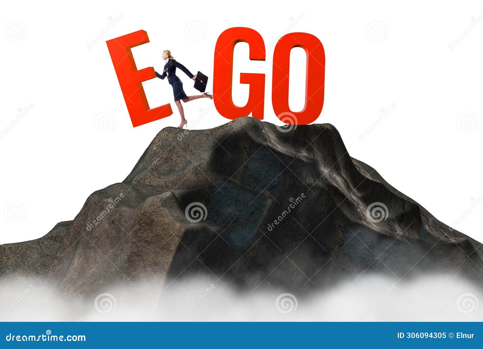 Concept of Personal and Business Ego Stock Image - Image of superego ...