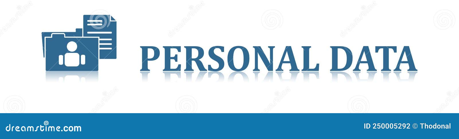 Concept of personal data stock illustration. Illustration of register ...