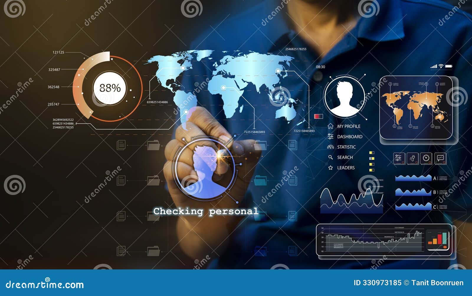 Concept of Personal Data Verification, Human Resource Management, HR ...