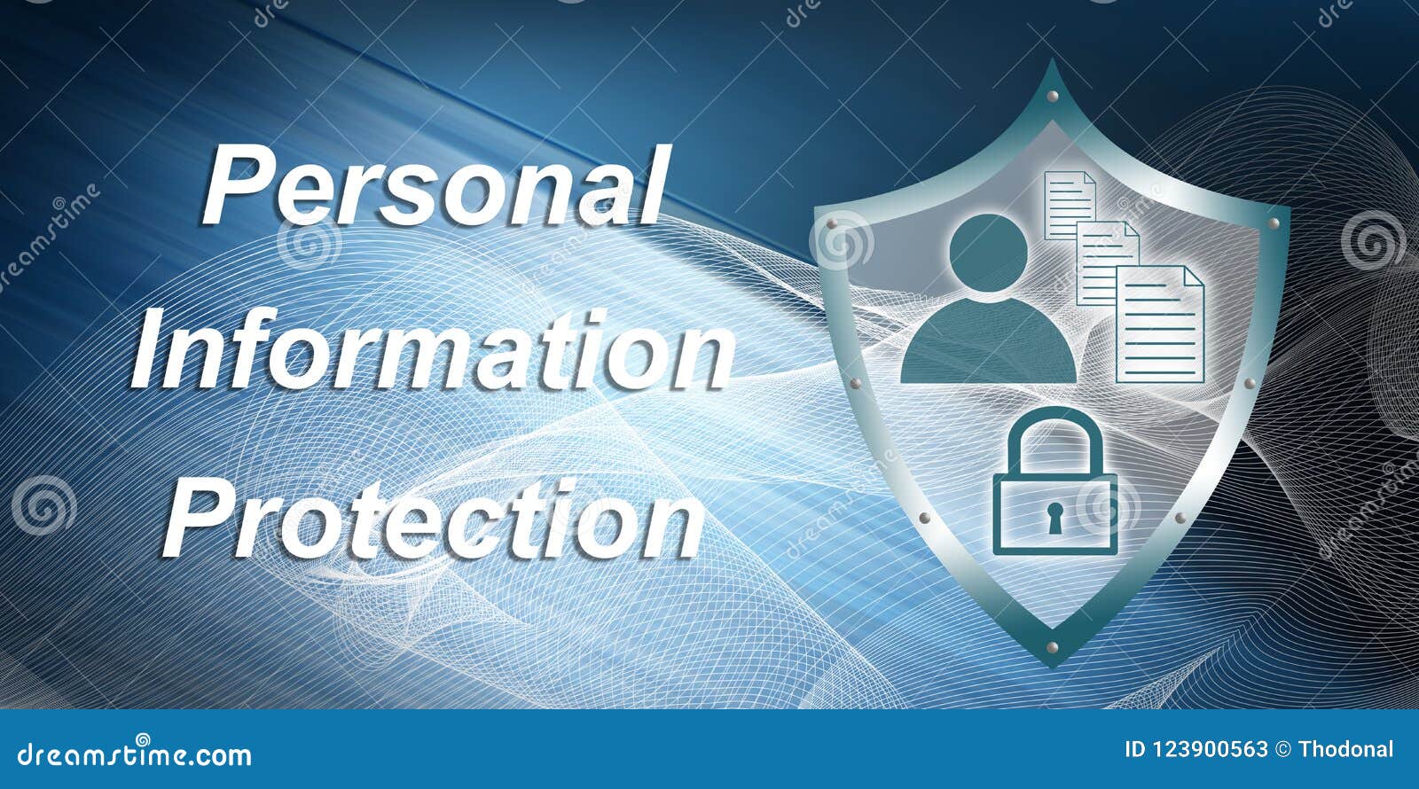 Concept of Personal Information Protection Stock Illustration ...