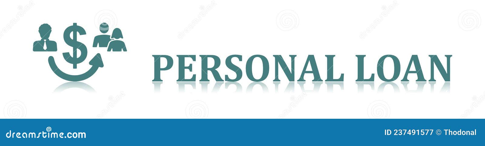 Concept of personal loan stock illustration. Illustration of fund ...