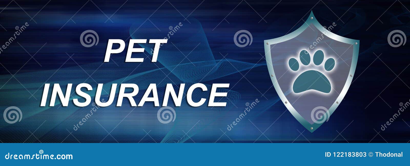 Concept of pet insurance stock illustration. Illustration of shield ...
