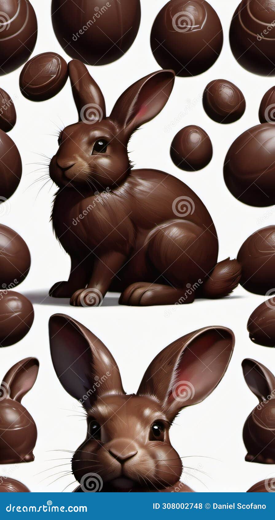 Photo of Chocolate Bunny, Rabbit Set, Various Chocolate Hare, Rabbit in ...