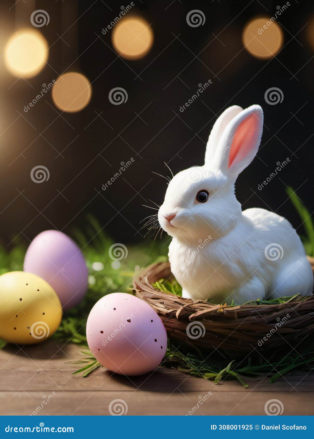 Photo of Easter is Coming, 3D Rendering. Generative AI Stock ...