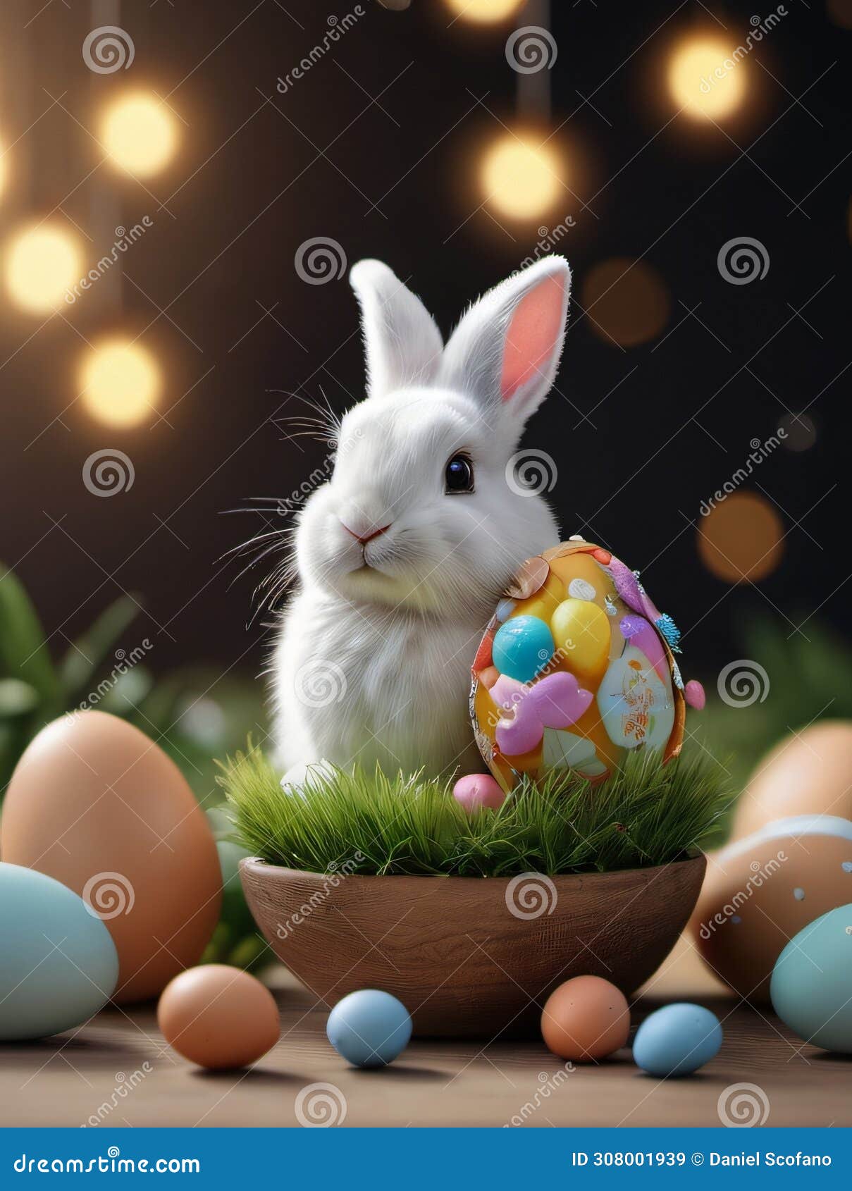 Photo of Easter is Coming, 3D Rendering. Generative AI Stock ...