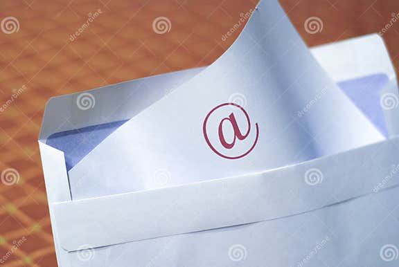 Concept Photo of Envelope with E-mail Characters Stock Image - Image of ...