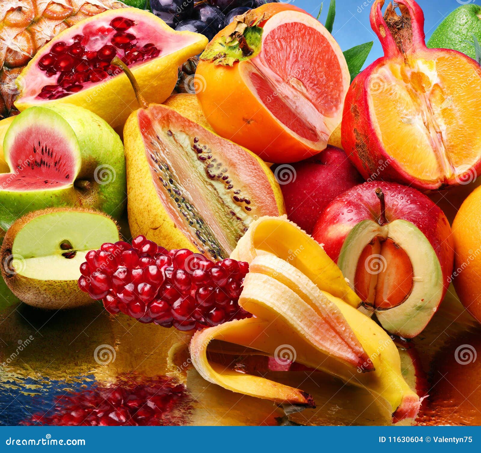 Concept Photo of the Modified Fruits Stock Photo - Image of colourful ...