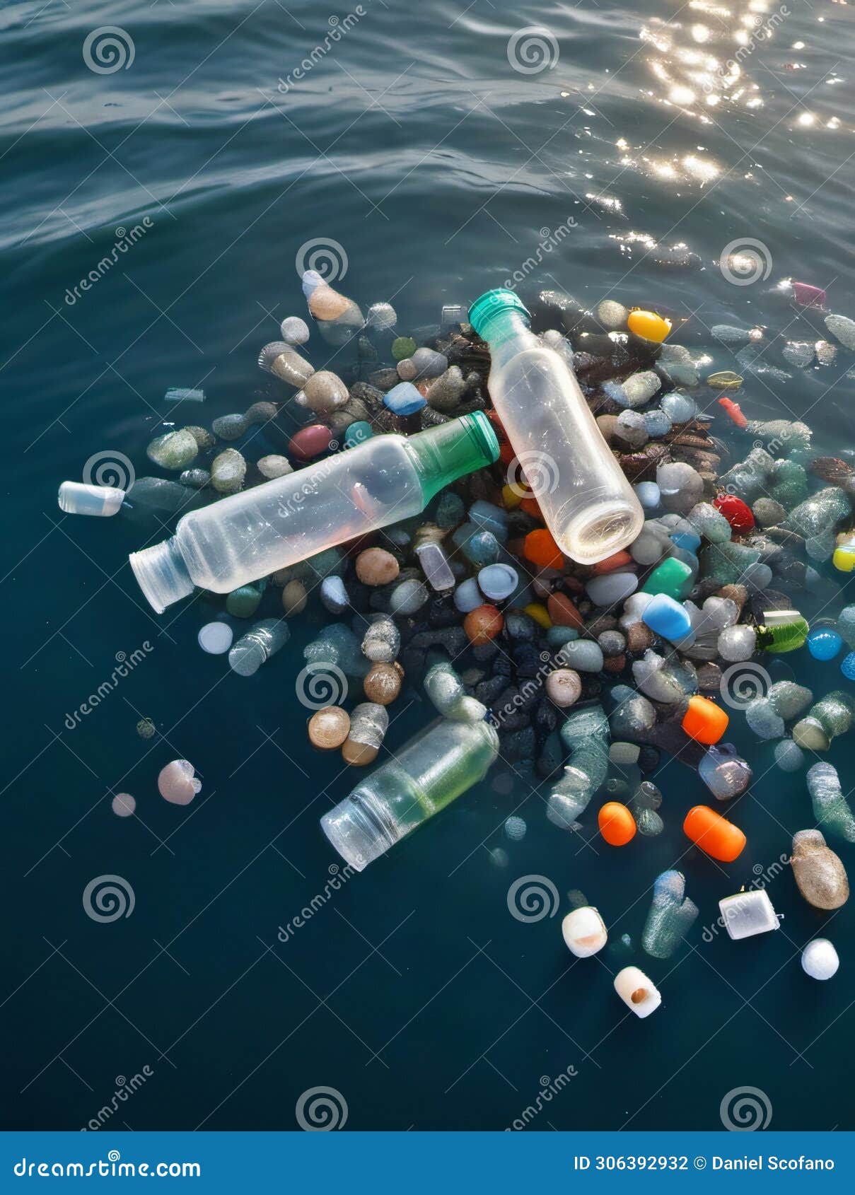 Photo of Plastic Waste in Sea Water, Pollution, Garbage Problem Plastic ...