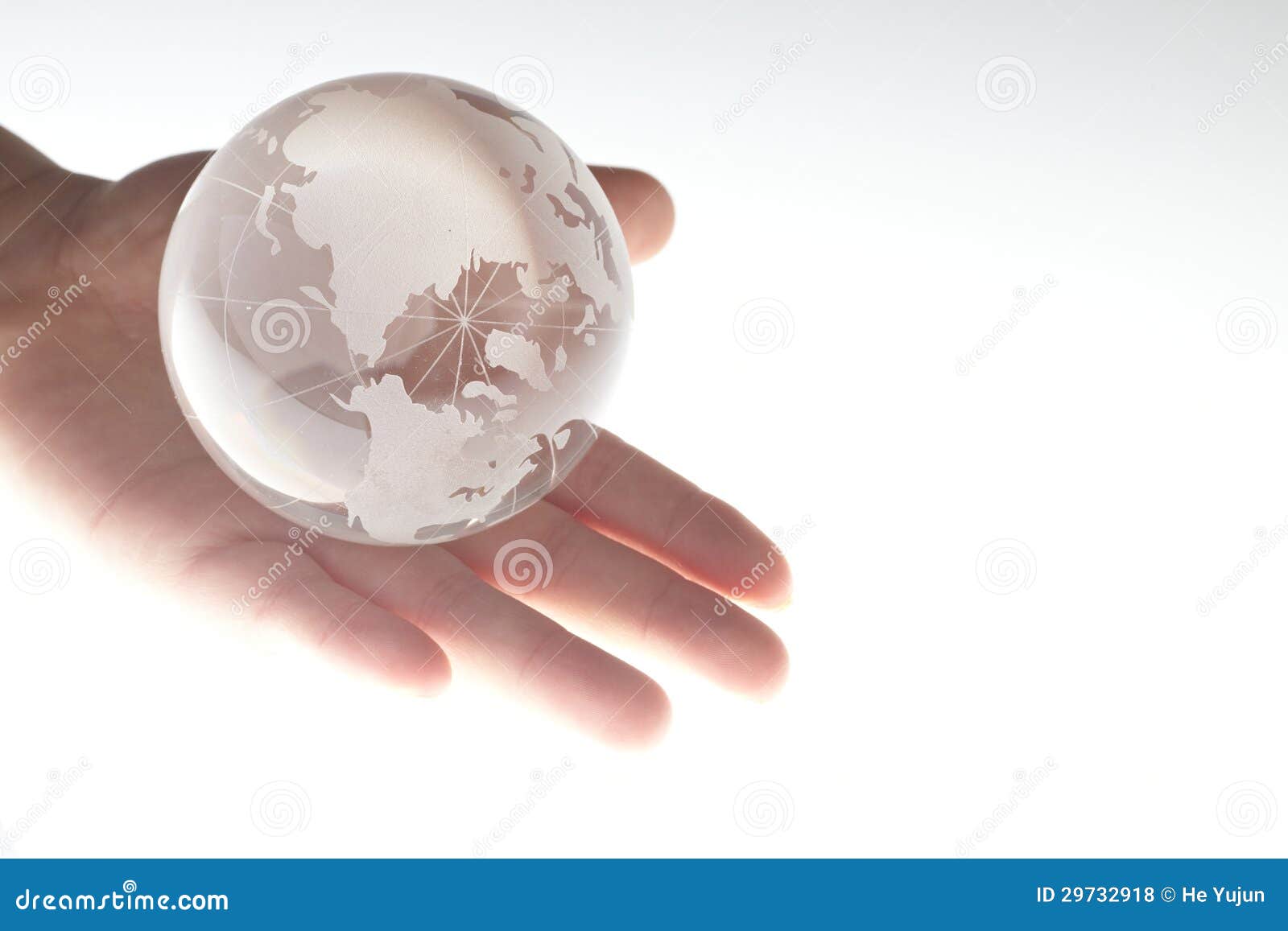 World in hand stock photo. Image of white, environment - 29732918