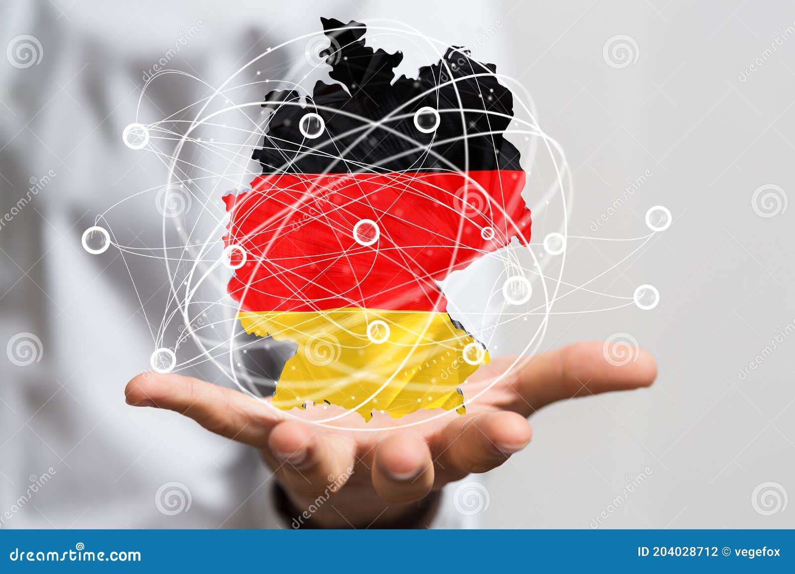 Map of Germany. Wire Frame 3D Mesh Stock Photo - Image of white ...