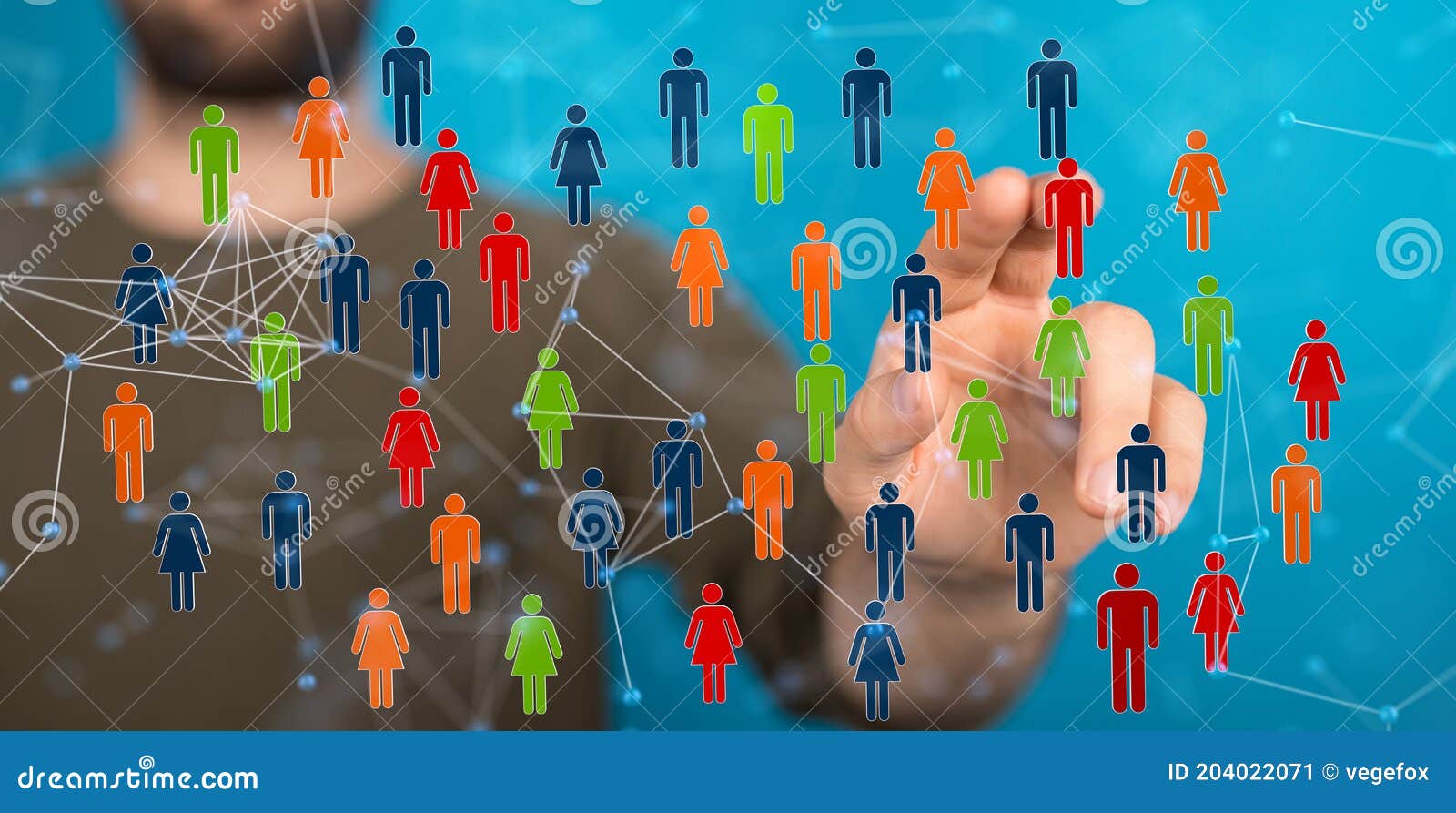 Organization Network Team Concept Networking Stock Image - Image of ...