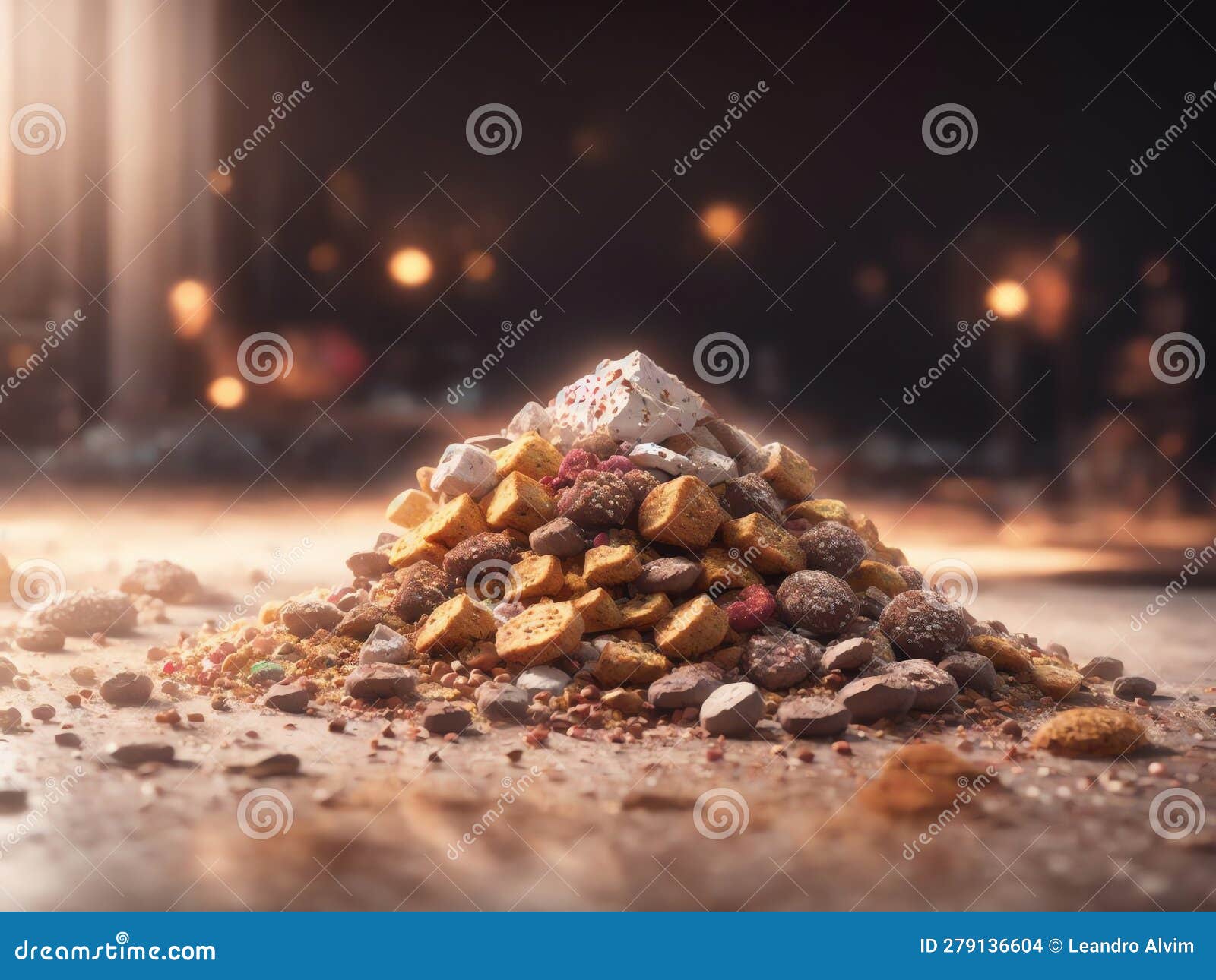 Pile of Super Bulk Junk Food .AI Generated Stock Illustration ...