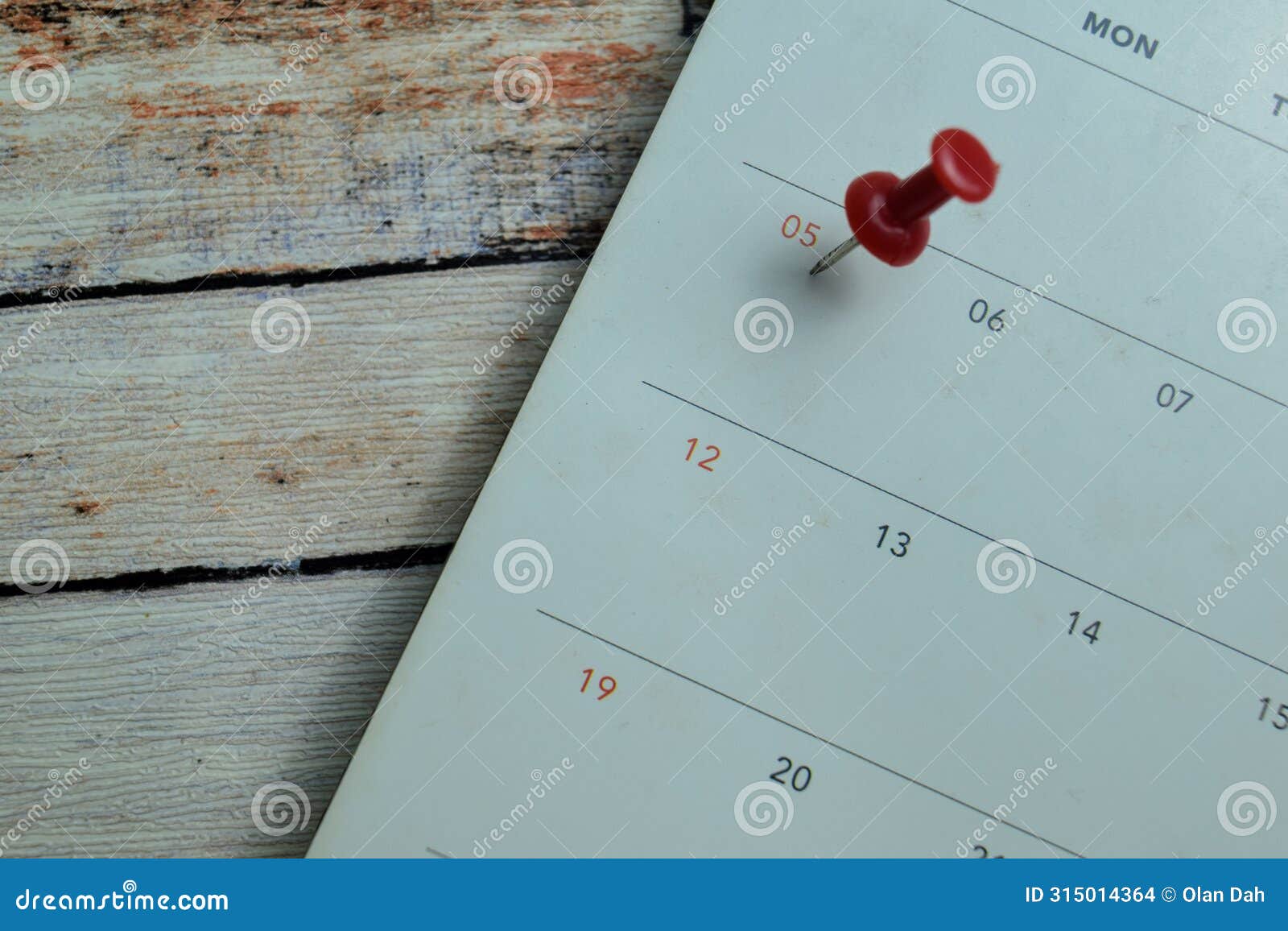 Concept of Pin on Calendar stock photo. Image of icon - 315014364