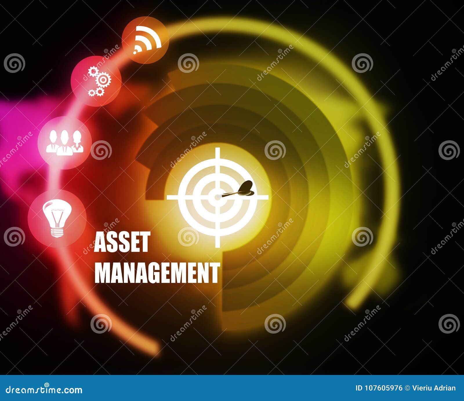 Asset Management Concept Plan Graphic Stock Illustration - Illustration ...