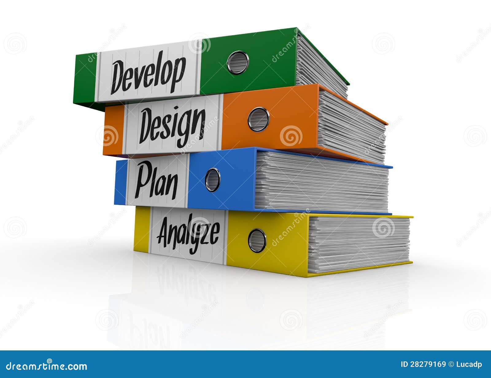 Concept of Planning a Project Stock Illustration - Illustration of plan ...