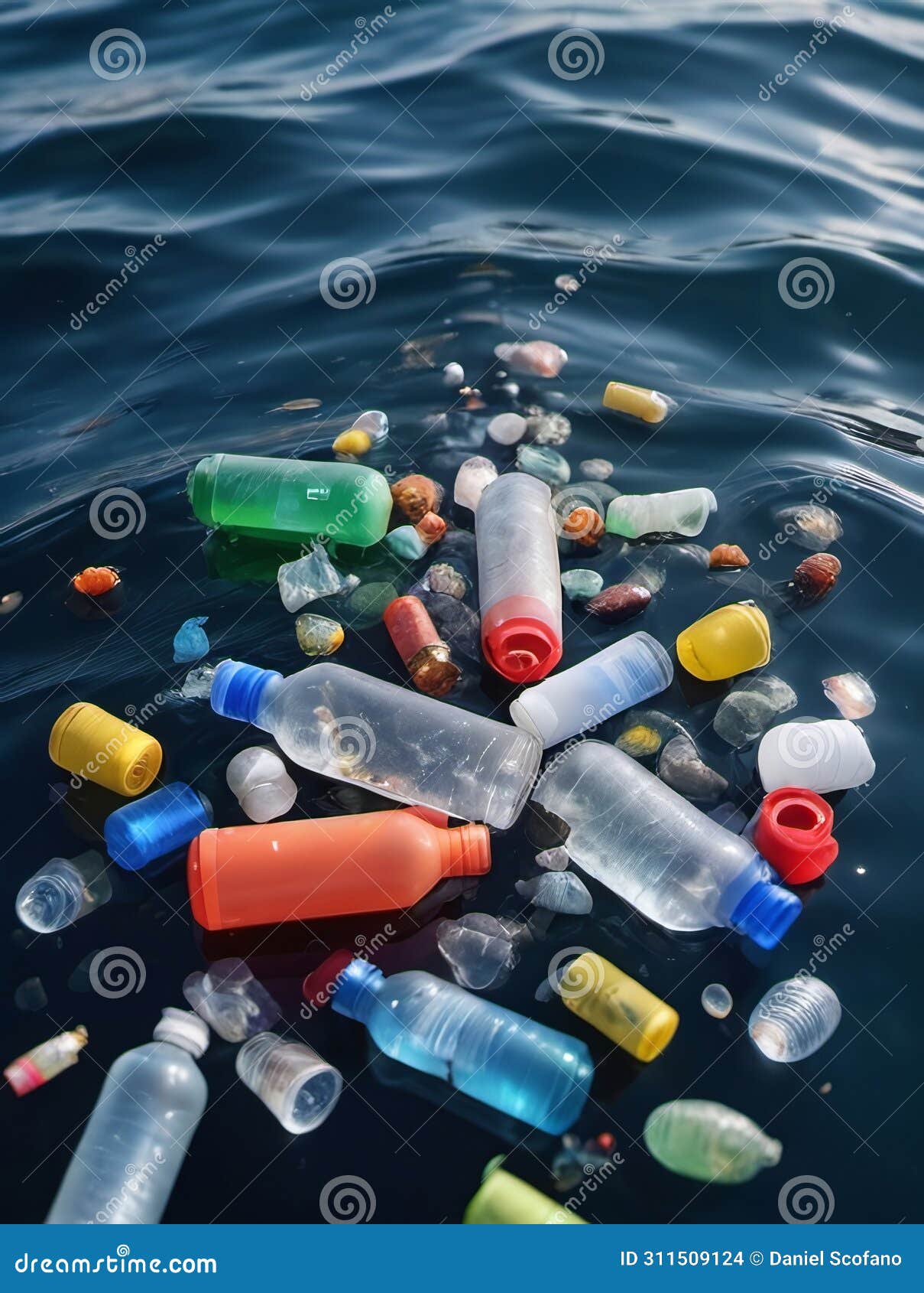 Plastic Waste In Sea Water, Pollution, Garbage Problem Plastic Bottles ...