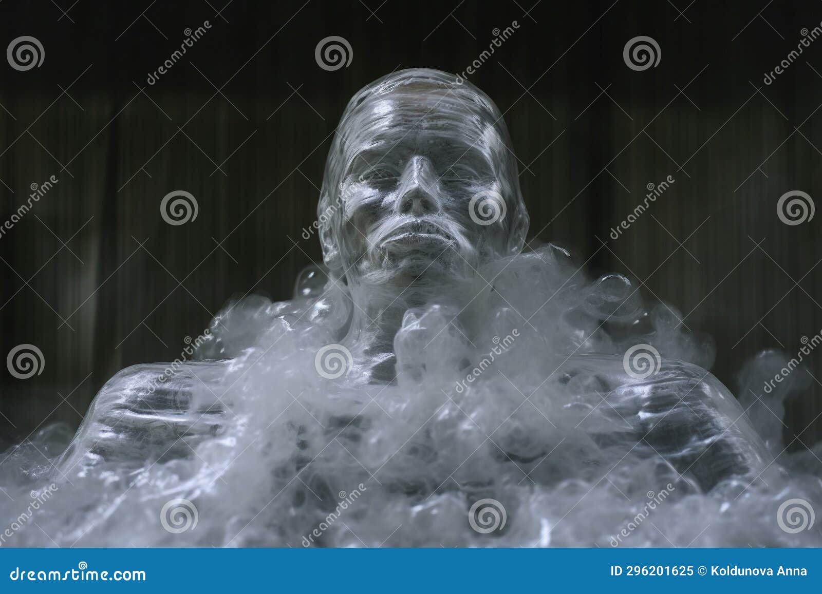 Concept Plastic World Win. Human Face Made from Plastic, Concept of ...