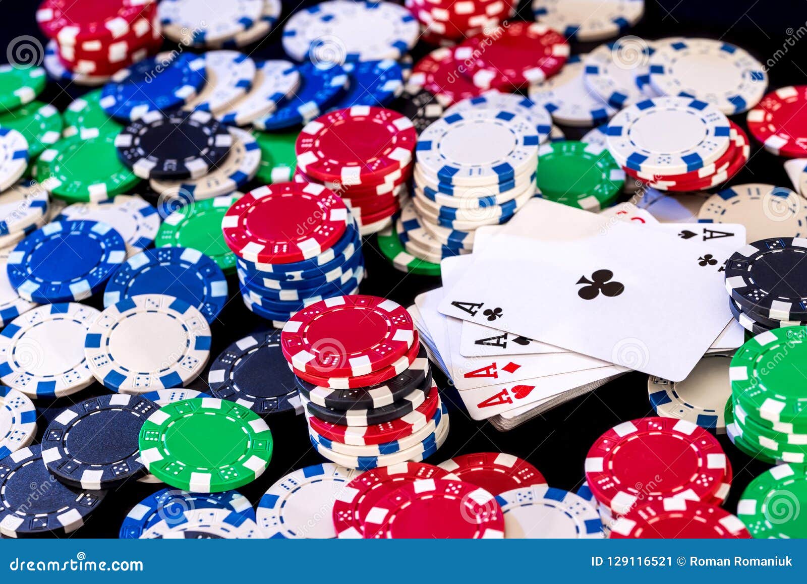 - Poker Chips, Playing Cards Close Stock Image - Image of concept, card ...