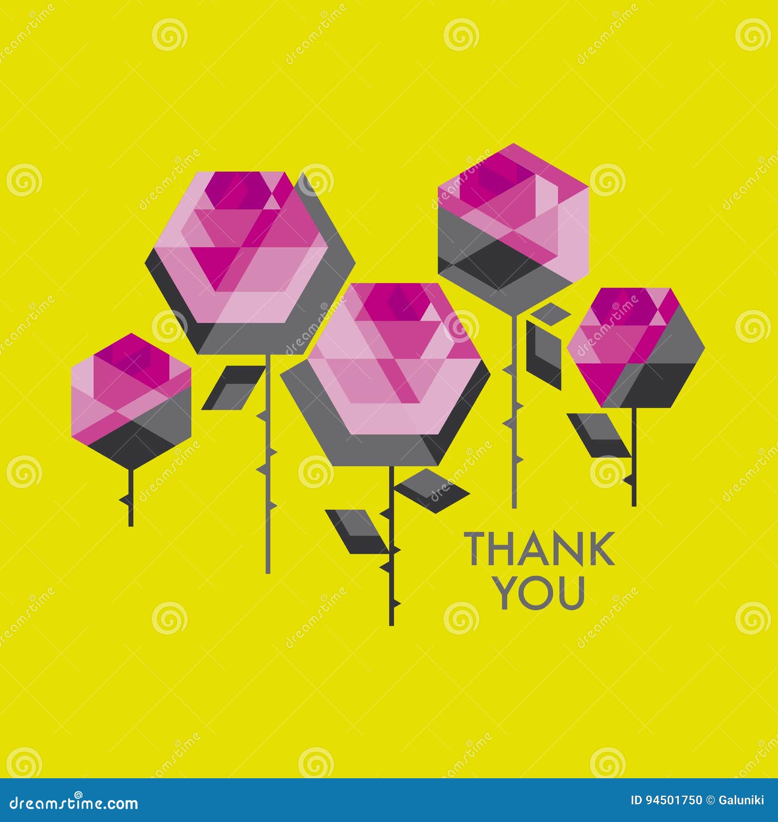 Concept Polygon Rose Flower Decorative Stock Vector - Illustration of ...