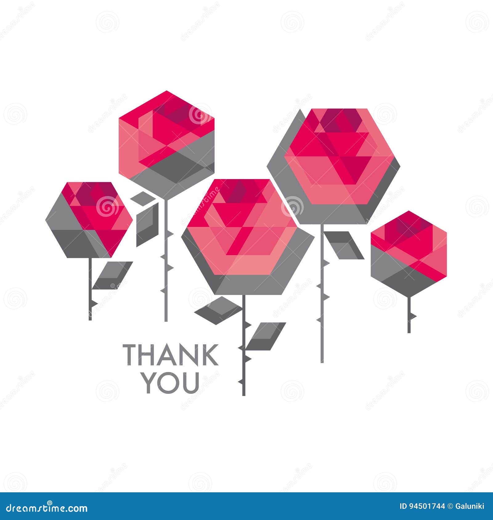 Concept Polygon Rose Flower Decorative Design Element. Geometry Stock ...