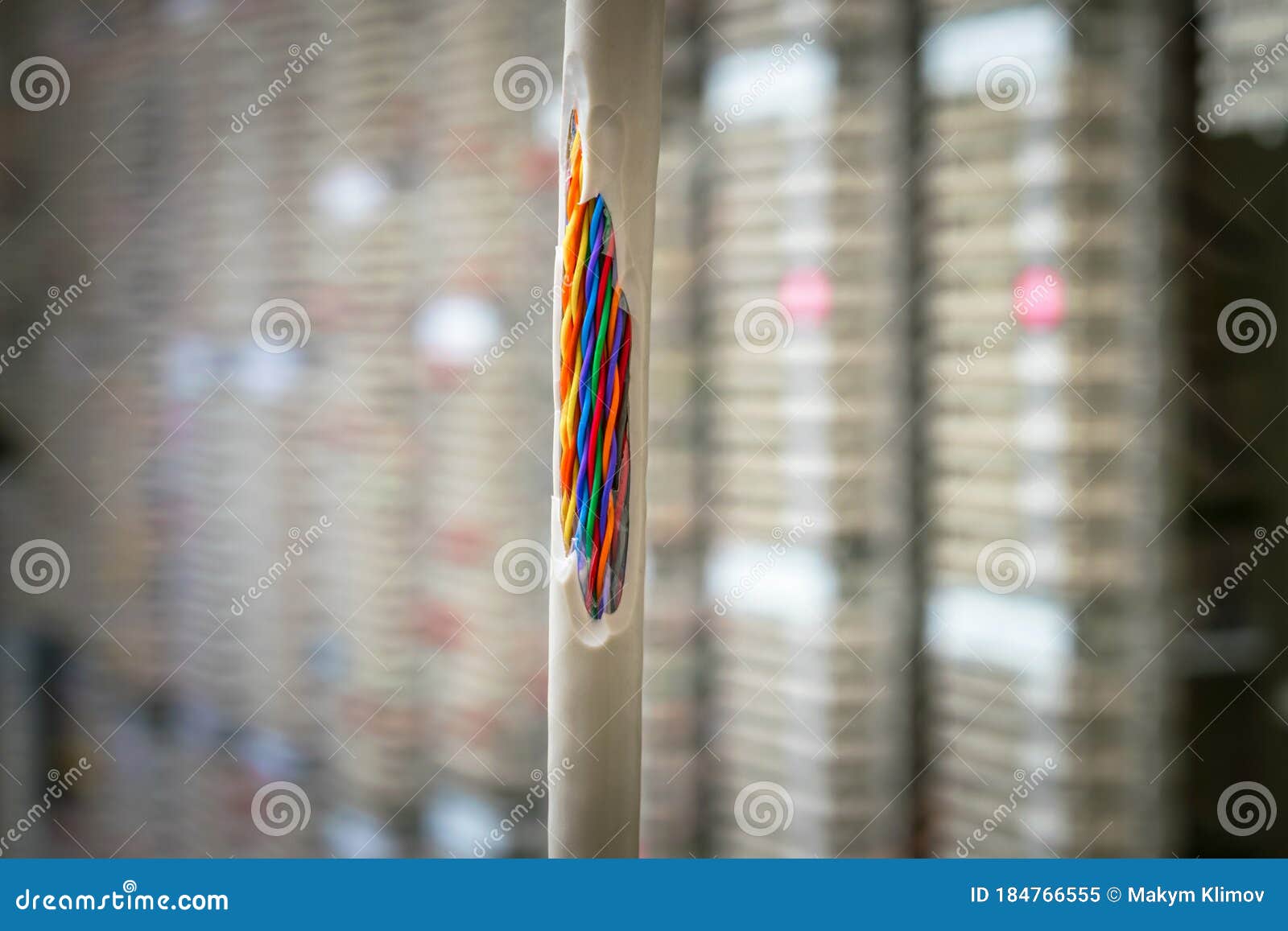 Concept of Poor Internet Connection and Communication Problems. Damaged ...