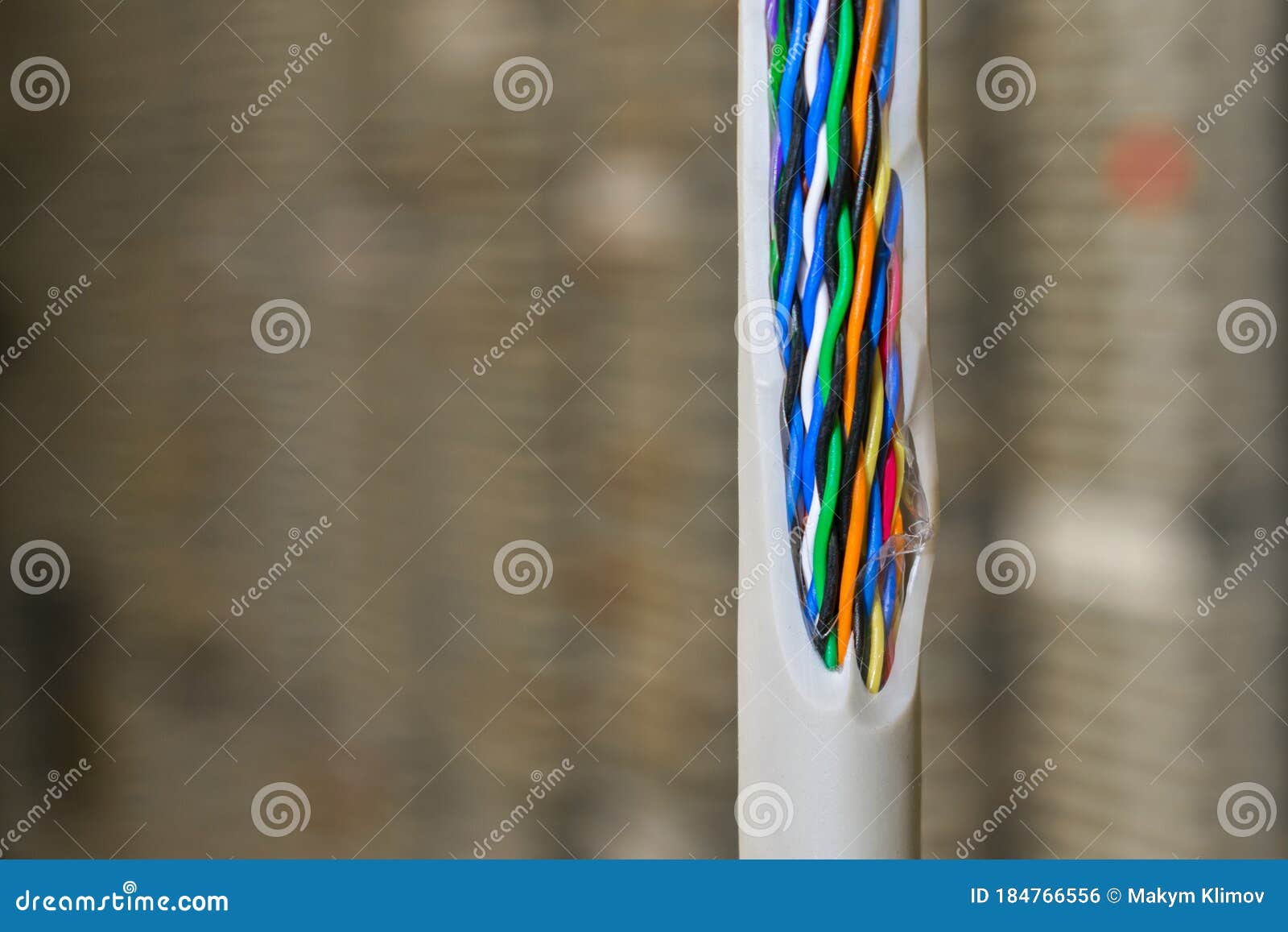 Concept of Poor Internet Connection and Communication Problems. Damaged ...