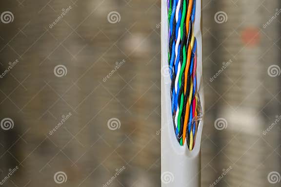 Concept of Poor Internet Connection and Communication Problems. Damaged ...