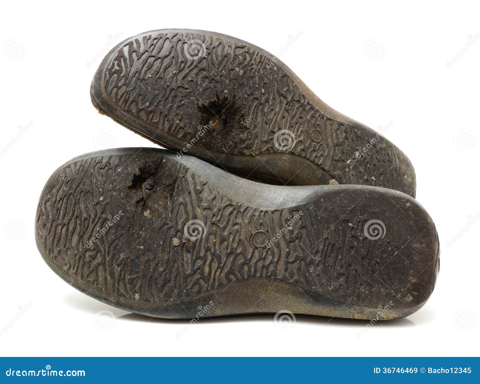Concept of Poor People with Old Used Shoes with Hole Stock Image ...