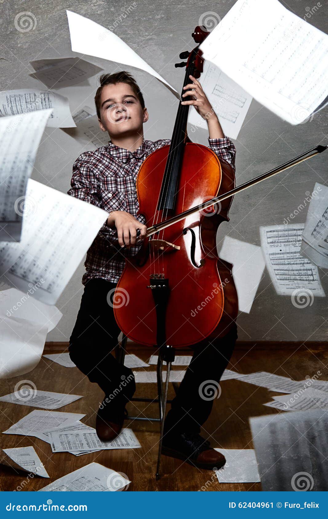 Concept Portrait of a Cellist Stock Image - Image of beautiful, passion ...