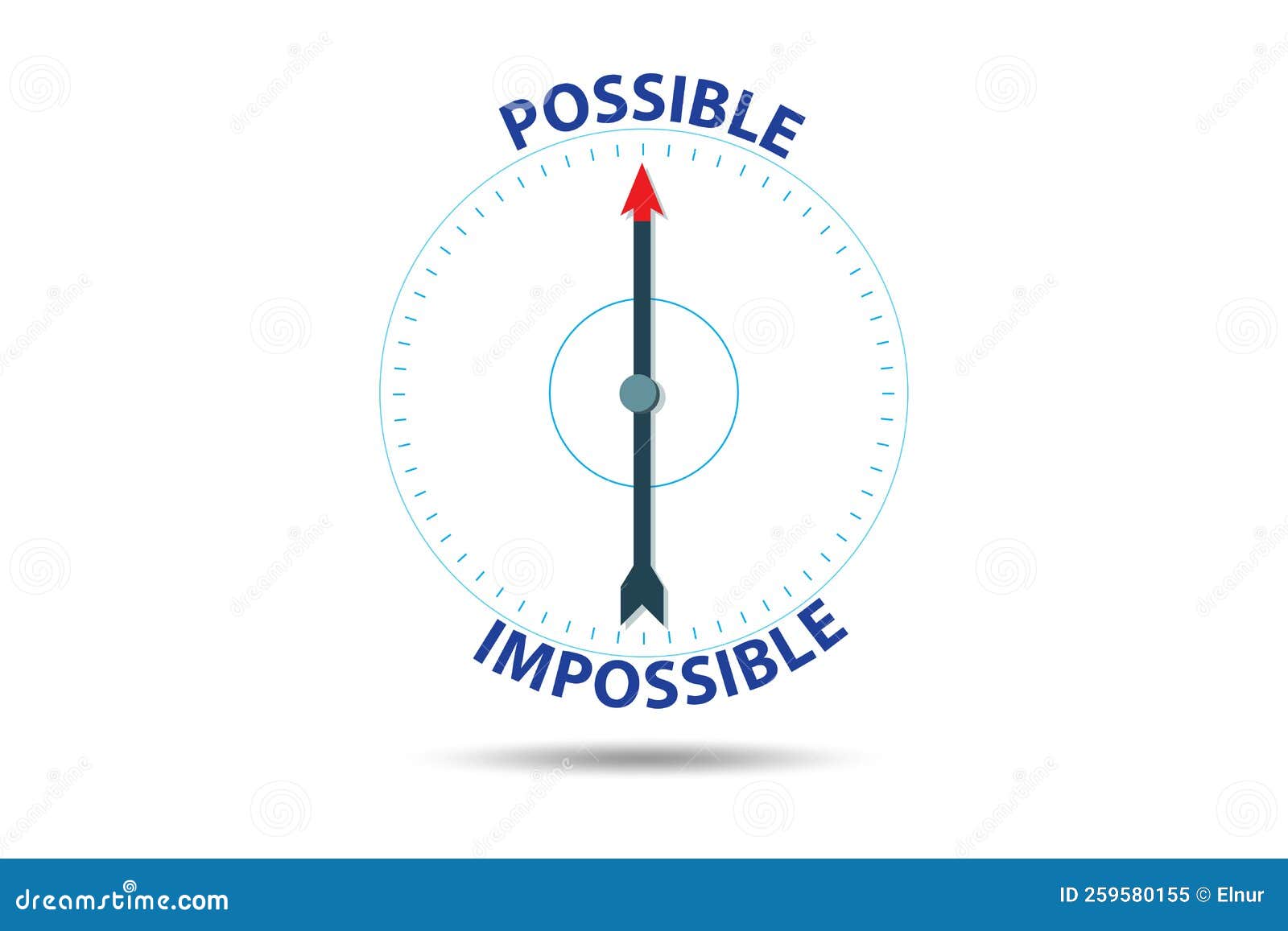 Concept of Possible and Impossible Opportunities Stock Illustration ...