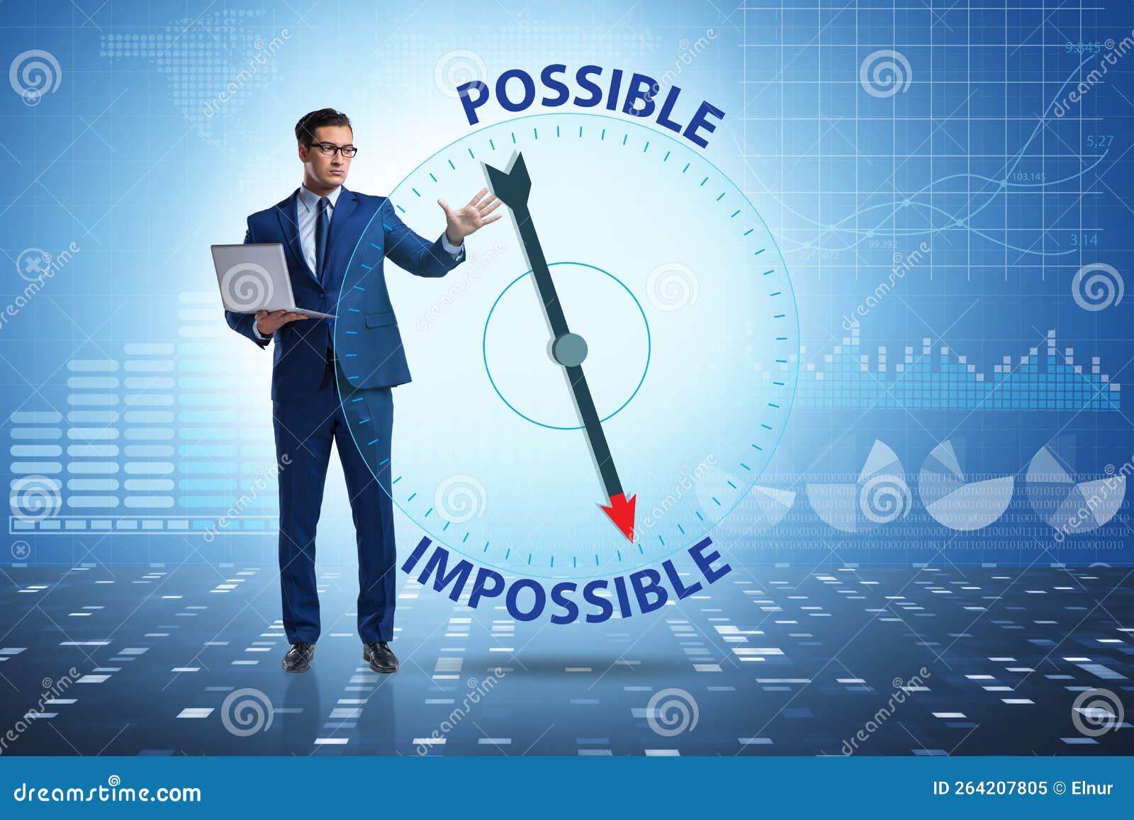 Concept of Possible and Impossible Opportunities Stock Image - Image of ...