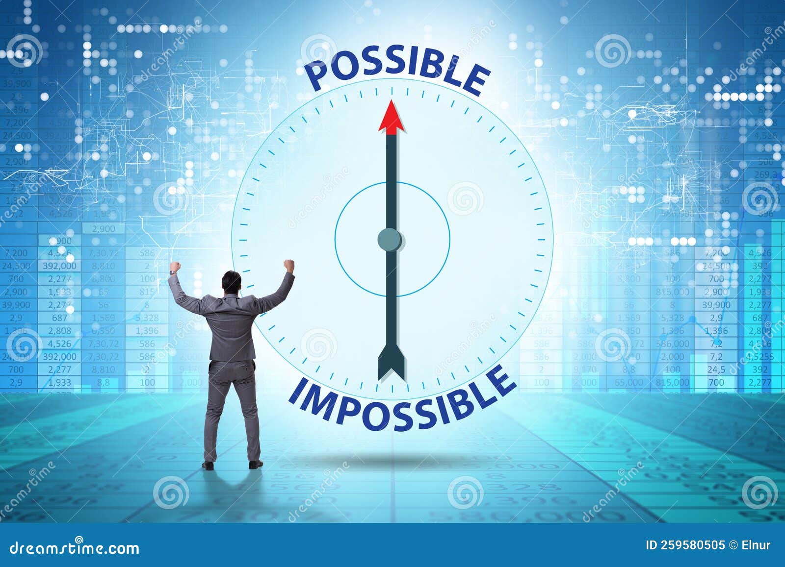 Concept of Possible and Impossible Opportunities Stock Image - Image of ...
