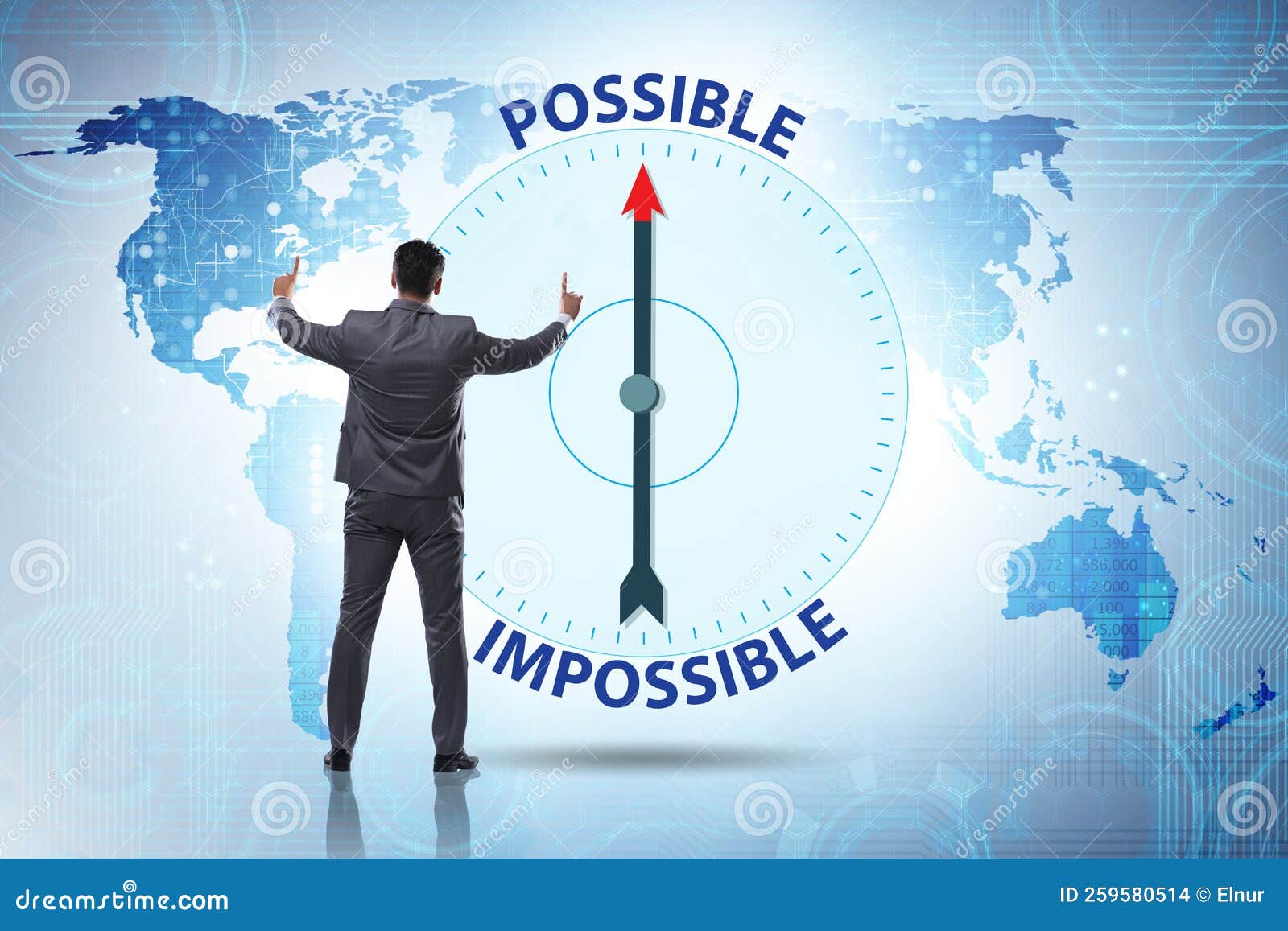 Concept of Possible and Impossible Opportunities Stock Photo - Image of ...