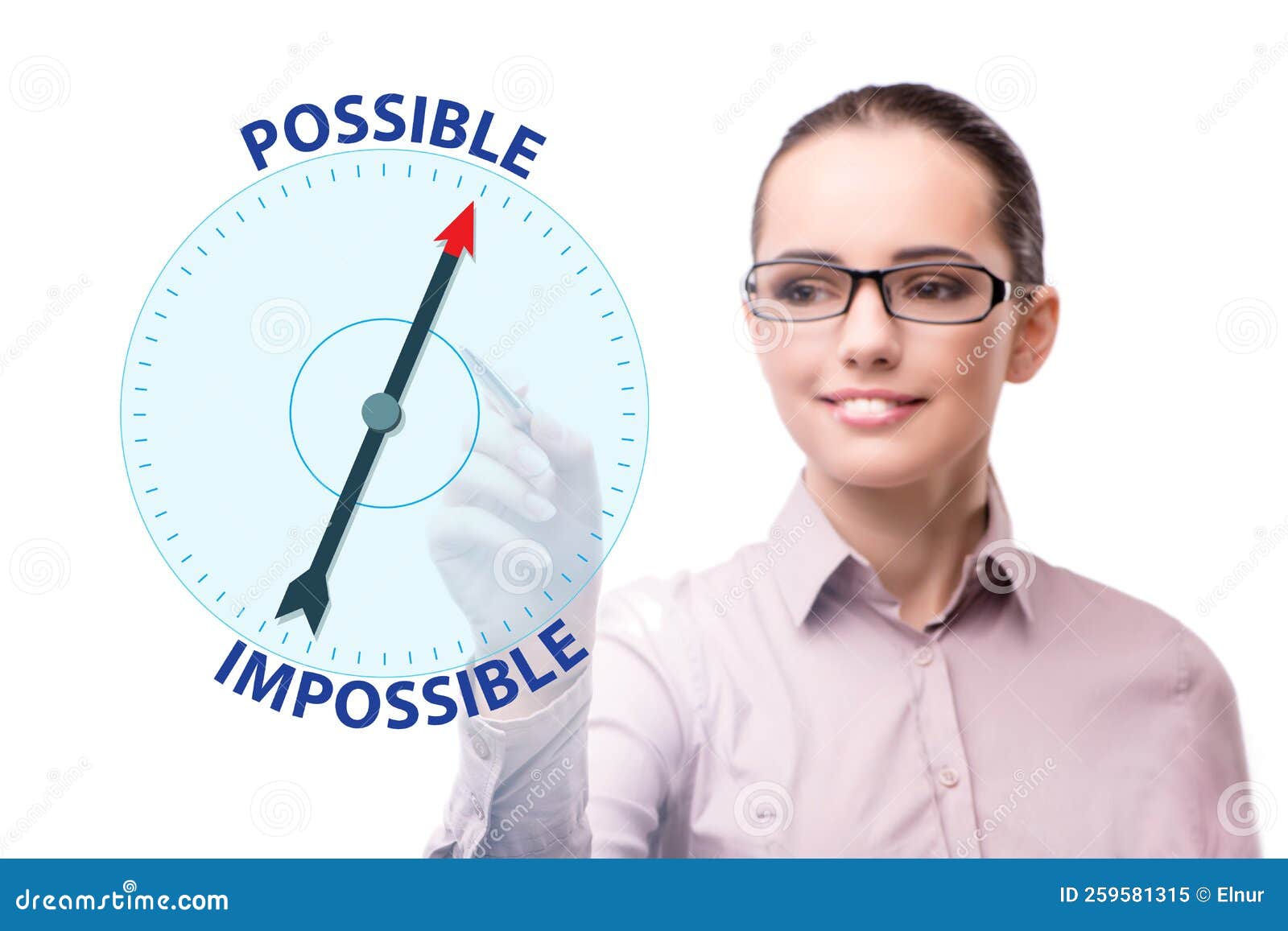 Concept of Possible and Impossible Opportunities Stock Image - Image of ...