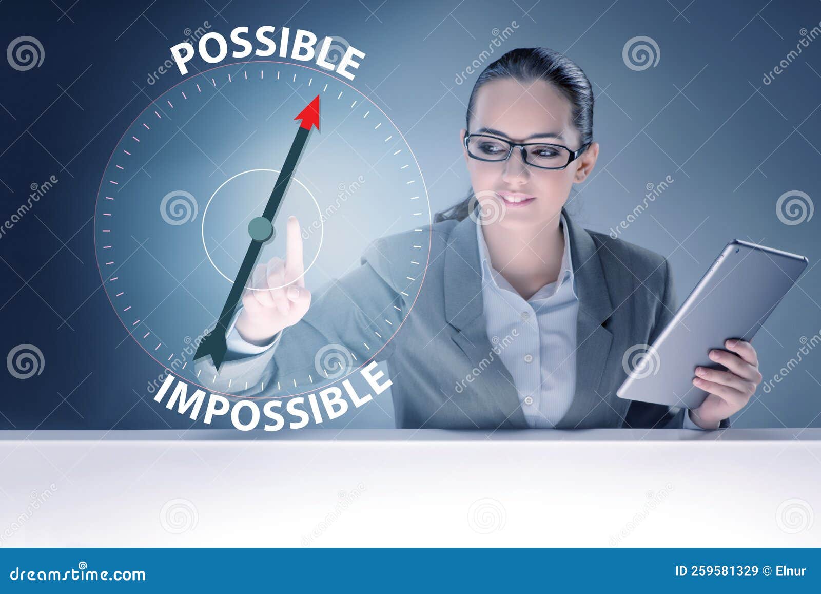 Concept of Possible and Impossible Opportunities Stock Image - Image of ...