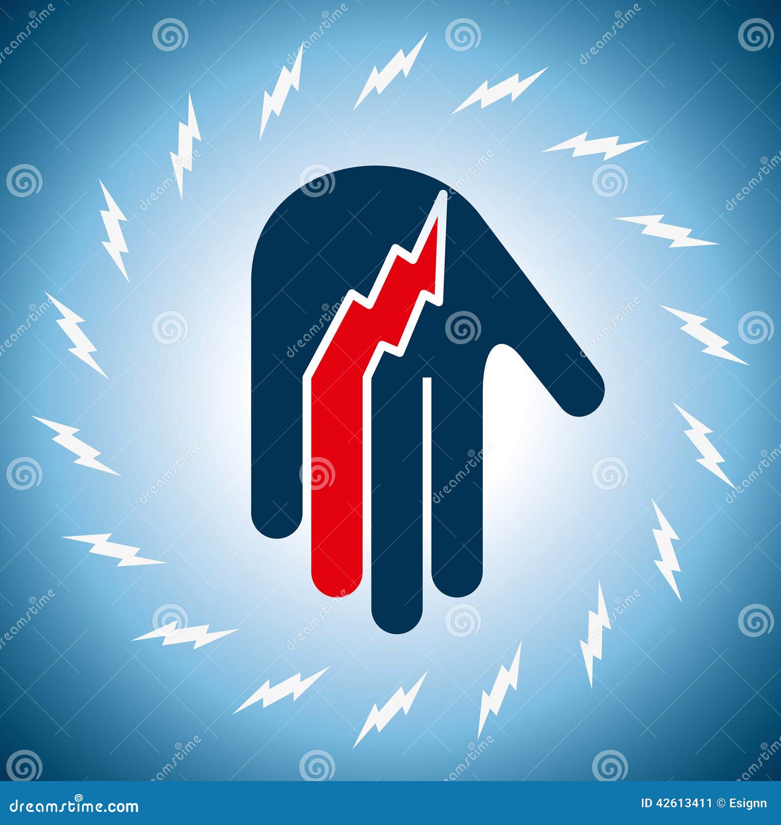 Electrocution Concept Icon Vector Illustration | CartoonDealer.com ...