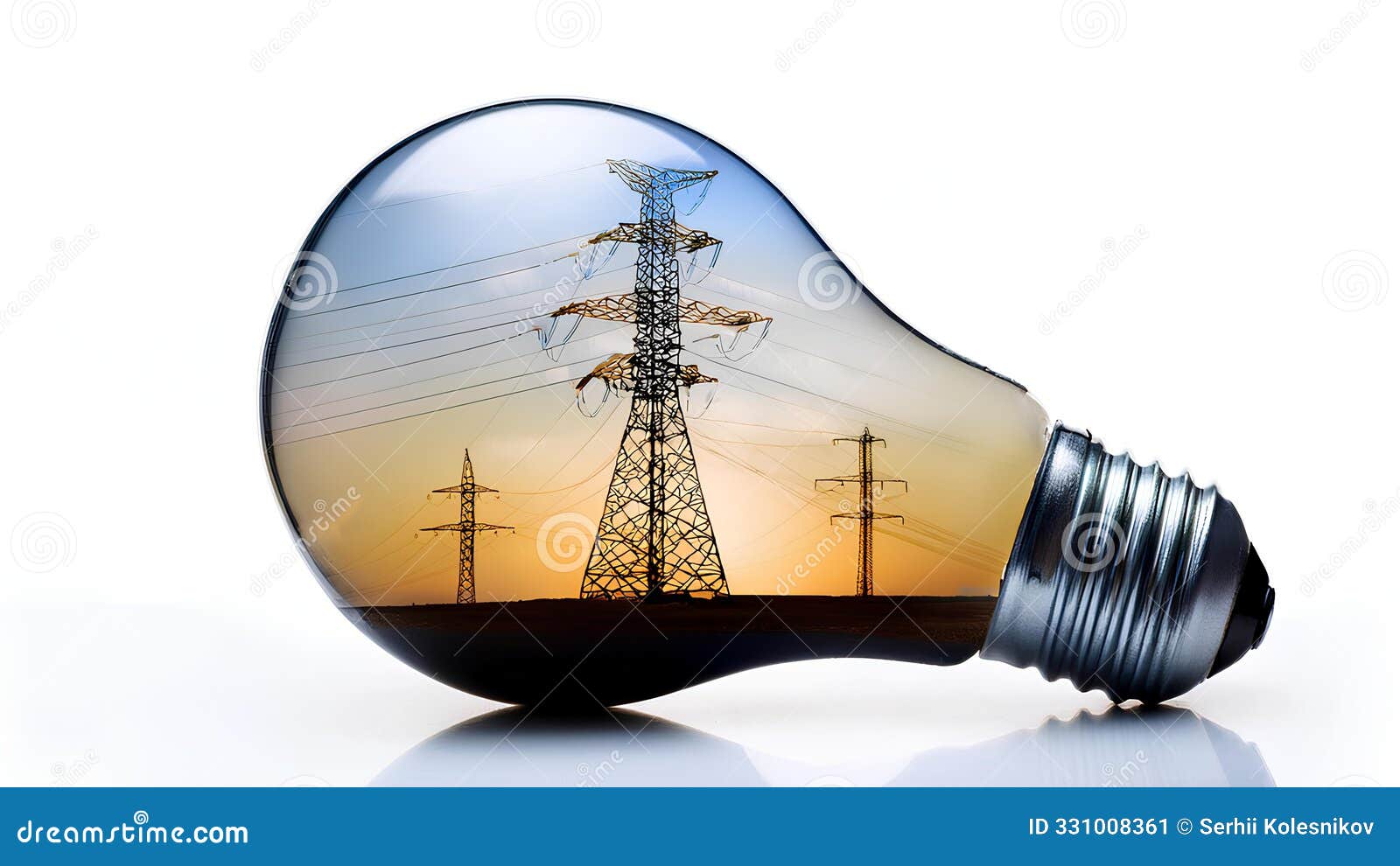 Concept: Power Problems, Power Grid Crisis, Blackout. Inside the Light ...