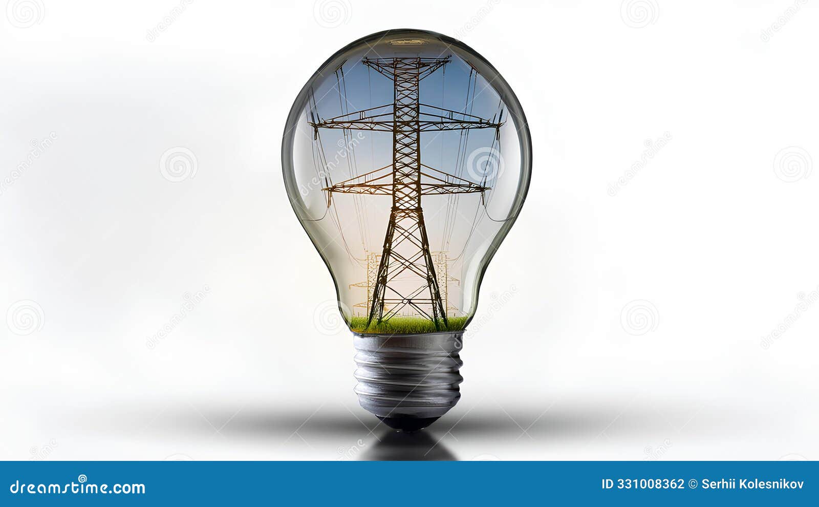 Concept: Power Problems, Power Grid Crisis, Blackout. Inside the Light ...