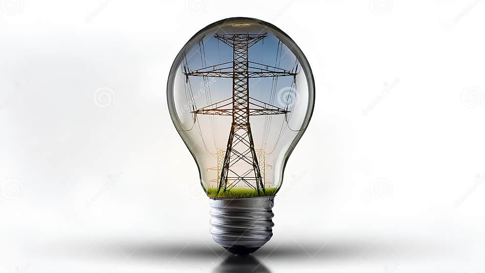 Concept: Power Problems, Power Grid Crisis, Blackout. Inside the Light ...