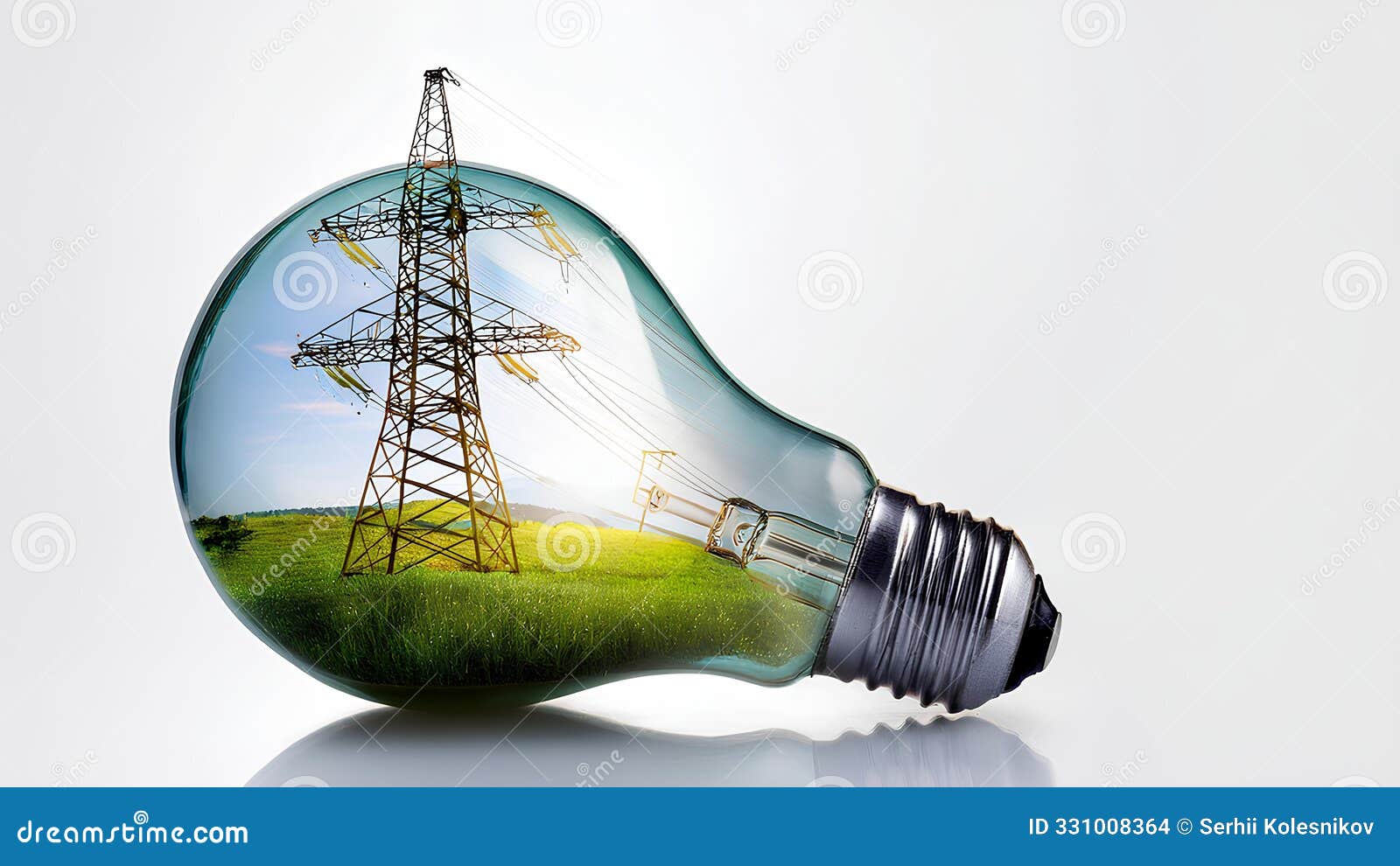Concept: Power Problems, Power Grid Crisis, Blackout. Inside the Light ...